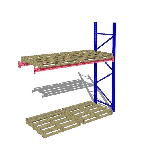 Jual RAK PALLET KAPASITAS BEBAN 1 TON/LEVEL / RAK GUDANG HEAVYDUTY ...