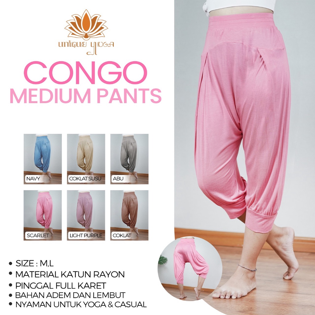 Jual Celana Yoga / Celana Senam / Celana Congo Pant Medium Warna Coklat ...