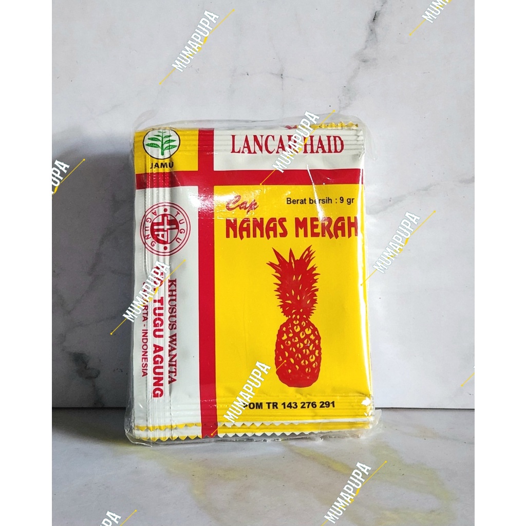 Jual JAMU LANCAR HAID CAP NANAS MERAH ASLI ORIGINAL ISI 10 SACHET ...