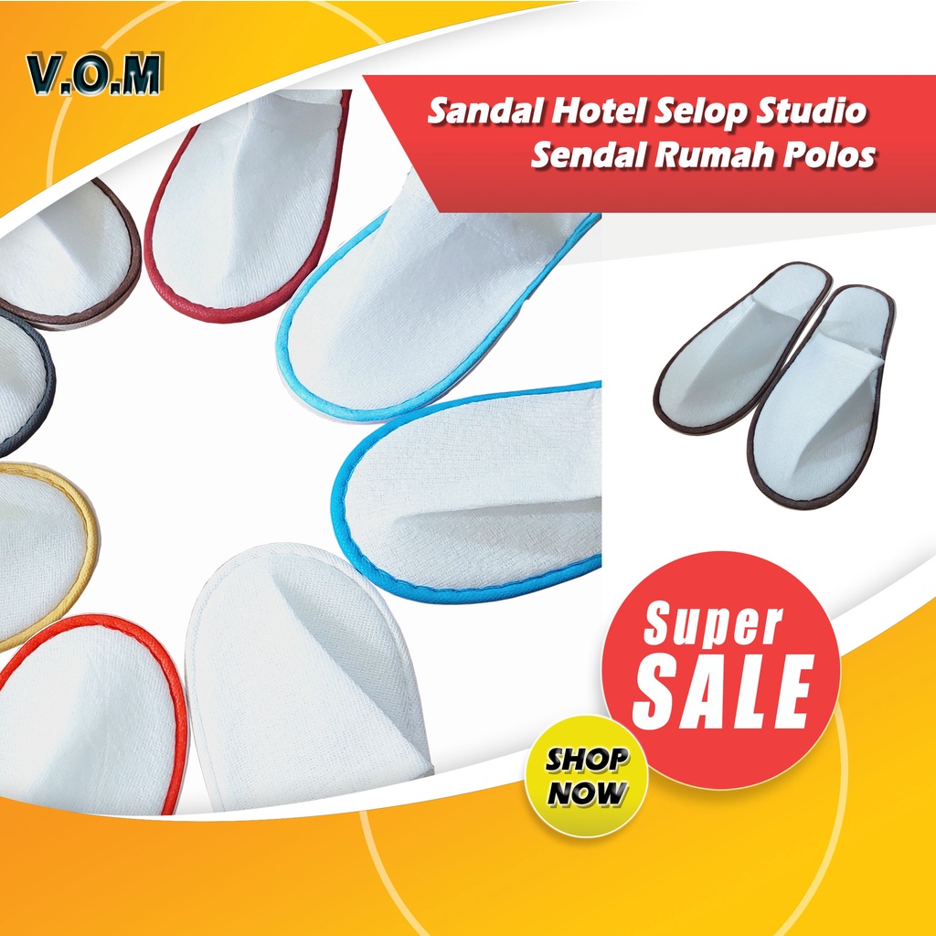 Jual Sandal Hotel Selop Studio Sendal Rumah Polos Tebal Indoor Slipper ...