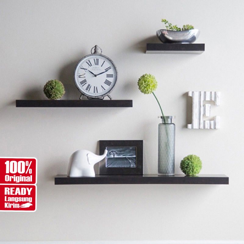 Jual ALDEKO - Rak Dinding Slim (1 Set 3 Pc) UK 45 35 30 Ambalan ...