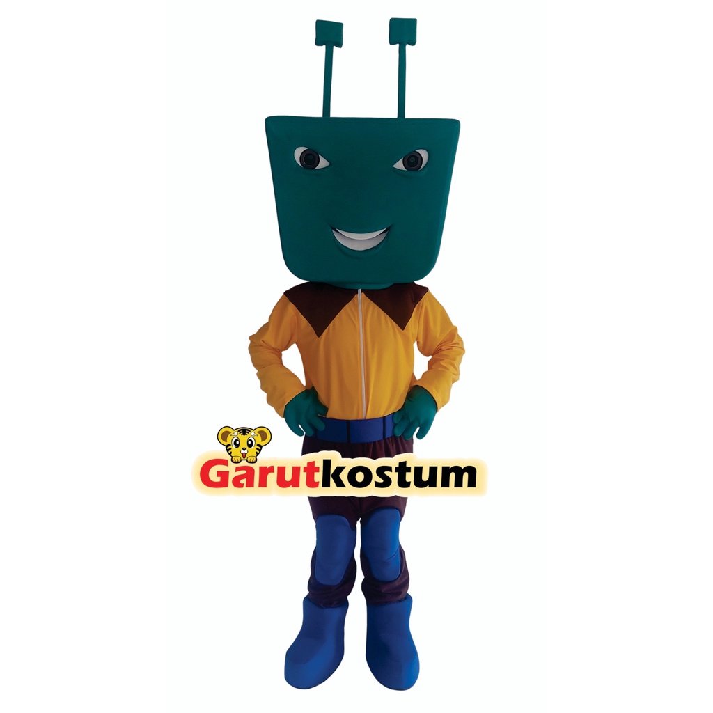 Jual Kostum maskot badut karakter adudu hijau dewasa lucu costume ...