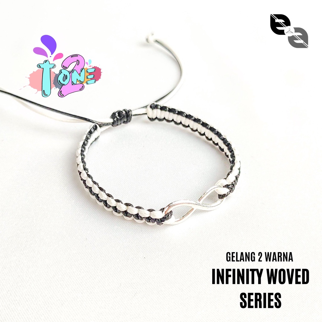 Jual Gelang Tangan Infinity Anyam Tali Warna Pastel Simbol ...