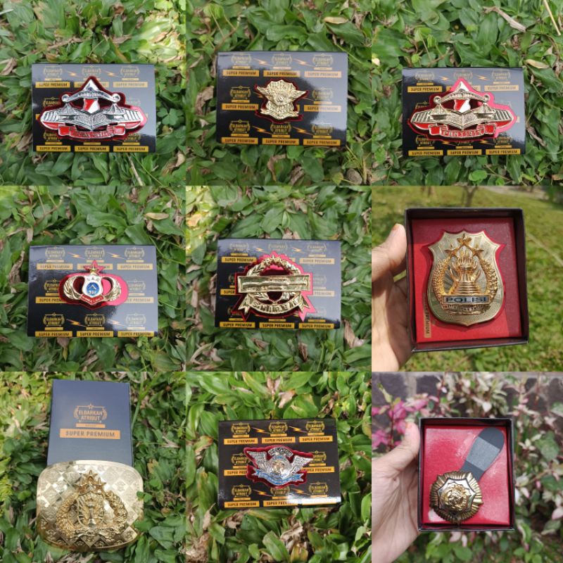 Jual ATRIBUT POLISI LENGKAP KEWENANGAN / KEPALA KOPEL / PIN PENYIDIK ...