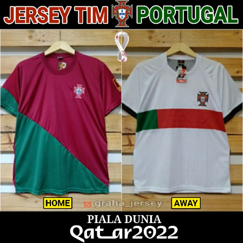 Jual Jersey PORTUGAL World Cup QATAR 2022 Home Away Piala Dunia WC Terbaru Lokal | Shopee Indonesia