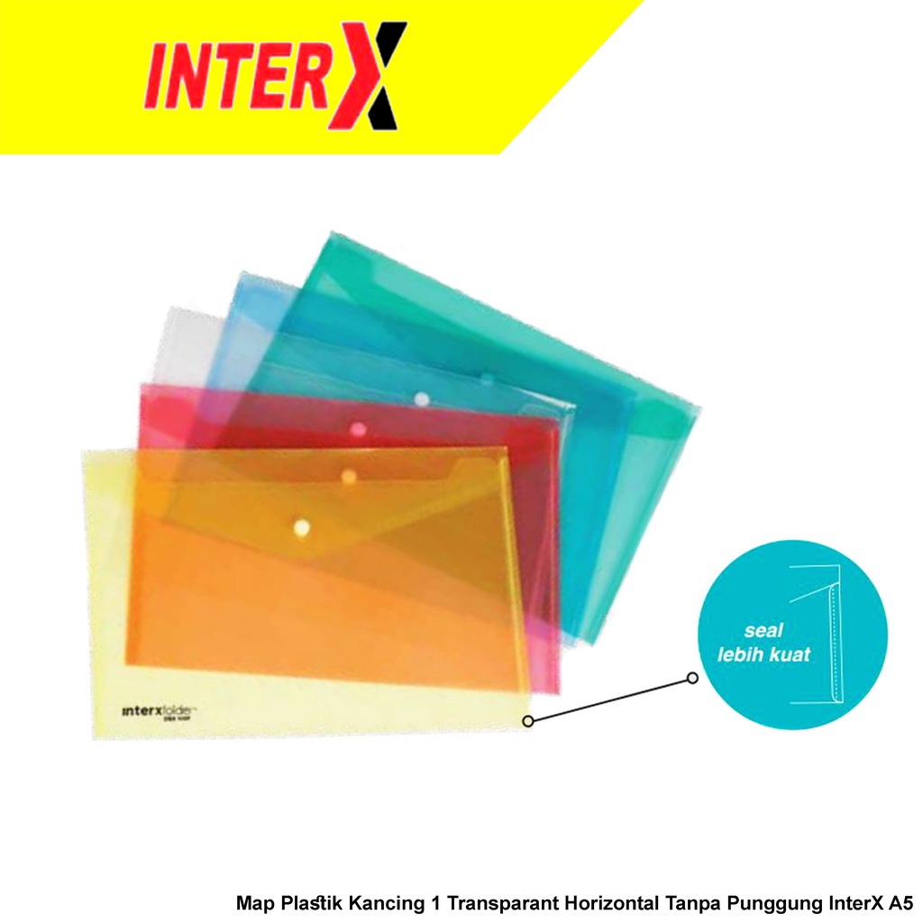 Jual InterX Document Bag Map Kancing A5 Horizontal Tanpa Spine DBX-10A5 ...
