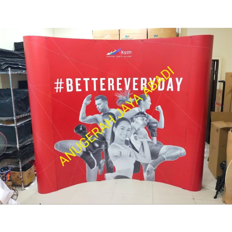 Jual BACKWALL / BACKDROP TERMASUK CUSTOM CETAK STIKER 3X3 STRAIGHT ...