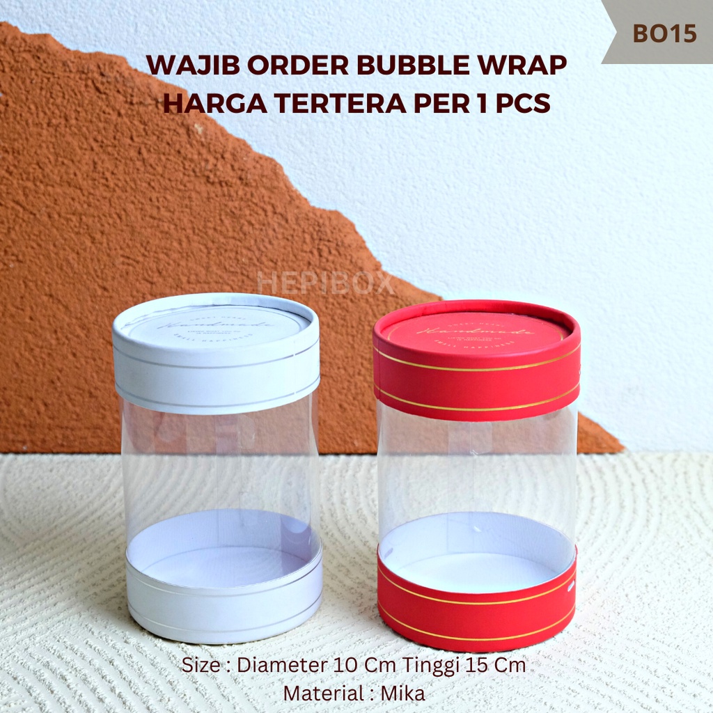 Jual Box Mika Transparan / Tabung Mika Bulat Transparan / Box ...