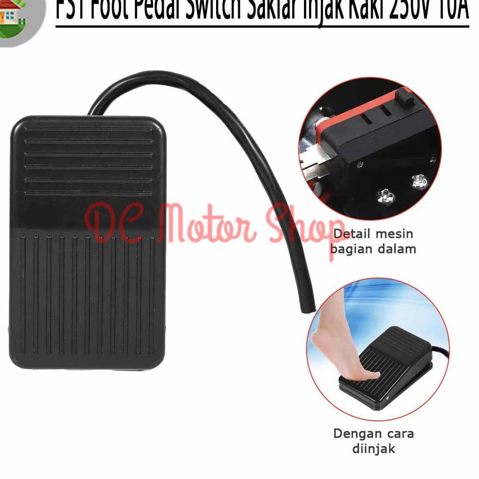 Jual Chekout FS-1 Foot Switch Pedal K Footswitch AC 220V upto 380V 10A ...