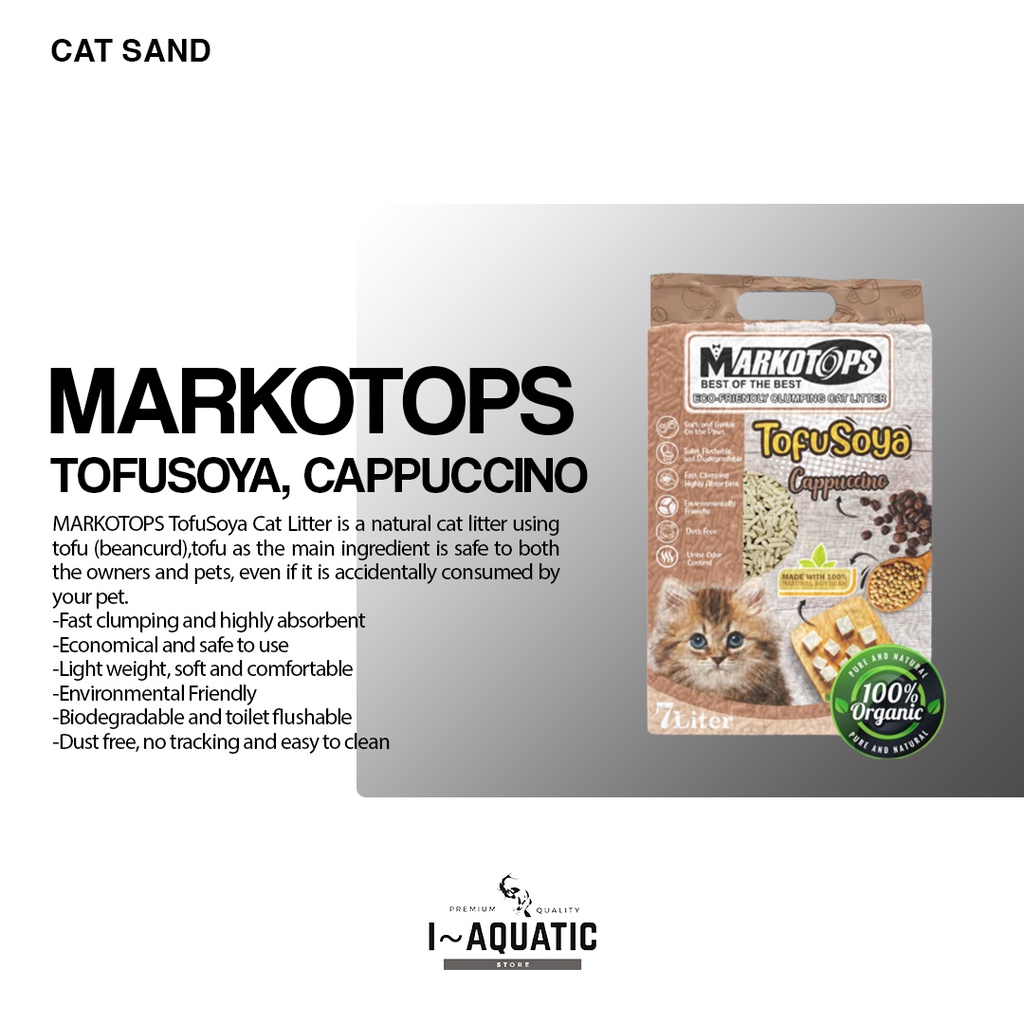 Jual Markotops Pasir Kucing Tofusoya 7 Liter | Shopee Indonesia