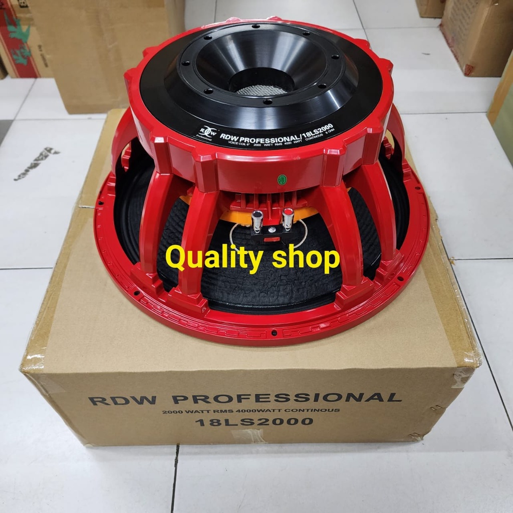 Jual KOMPONEN SPEAKER RDW 18LS2000 SPEAKER 18 INCH 18 LS 2000 MERAH ...