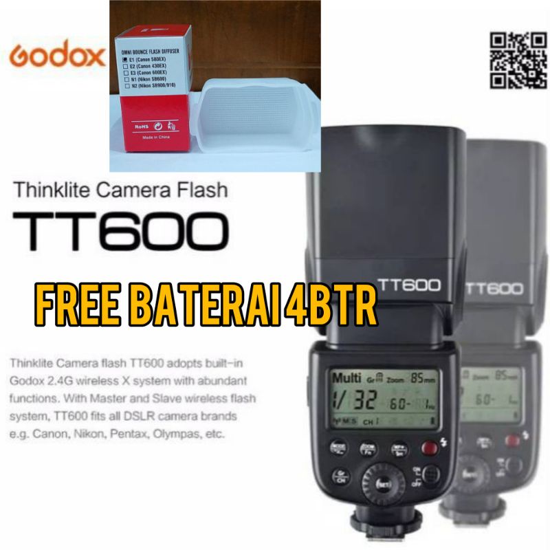 Jual Godox TT600 Lampu flash universal-Lampu Flash Godox 600 Universal ...