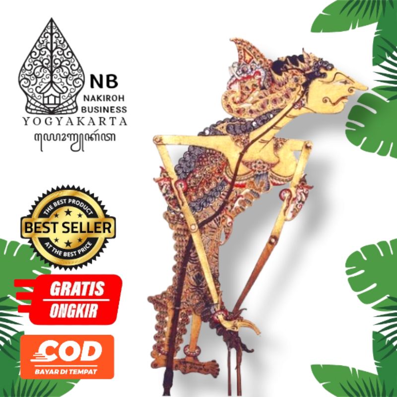 Jual Wayang Kulit Asli Banowati Emas Brom Gapit Sungu Ukuran Standar ...