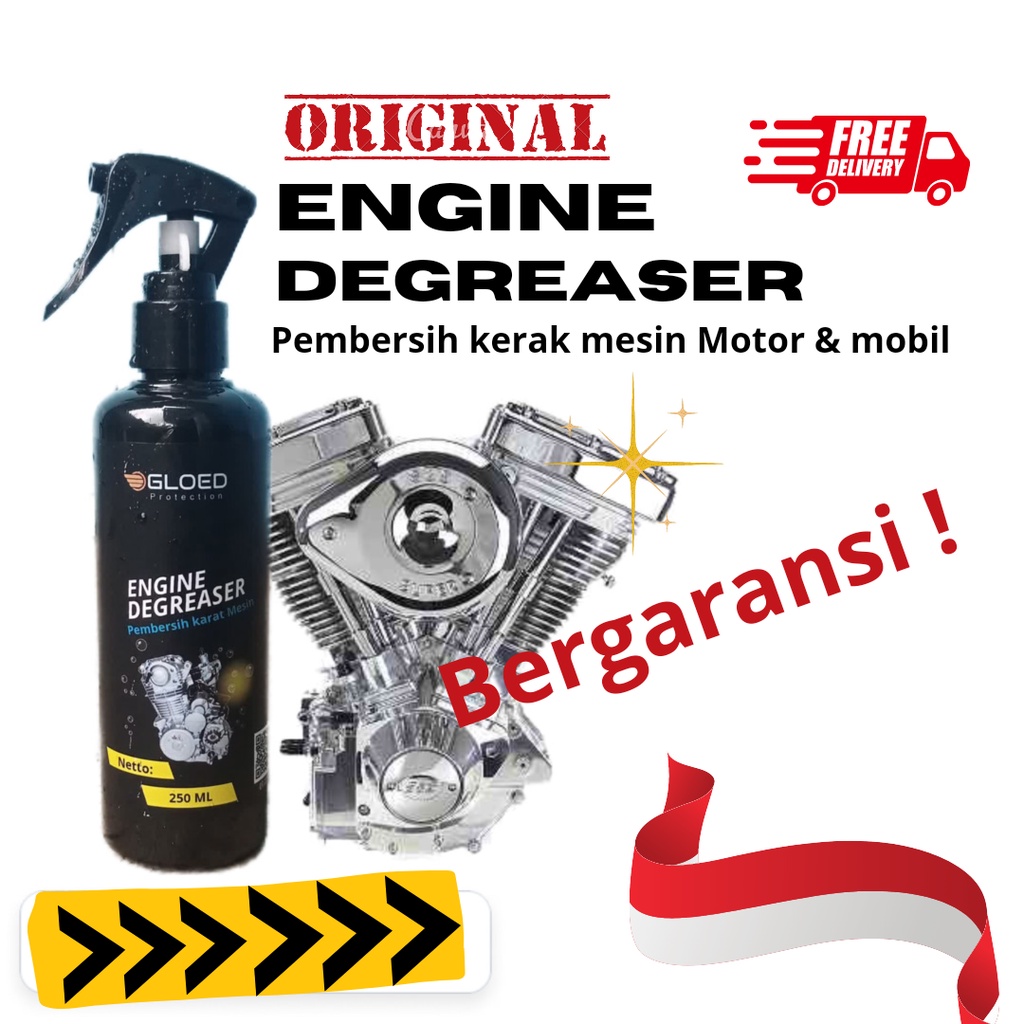 Jual Gloed Engine degreaser obat cairan pembersih kerak blok mesin motor dan mobil | Shopee ...