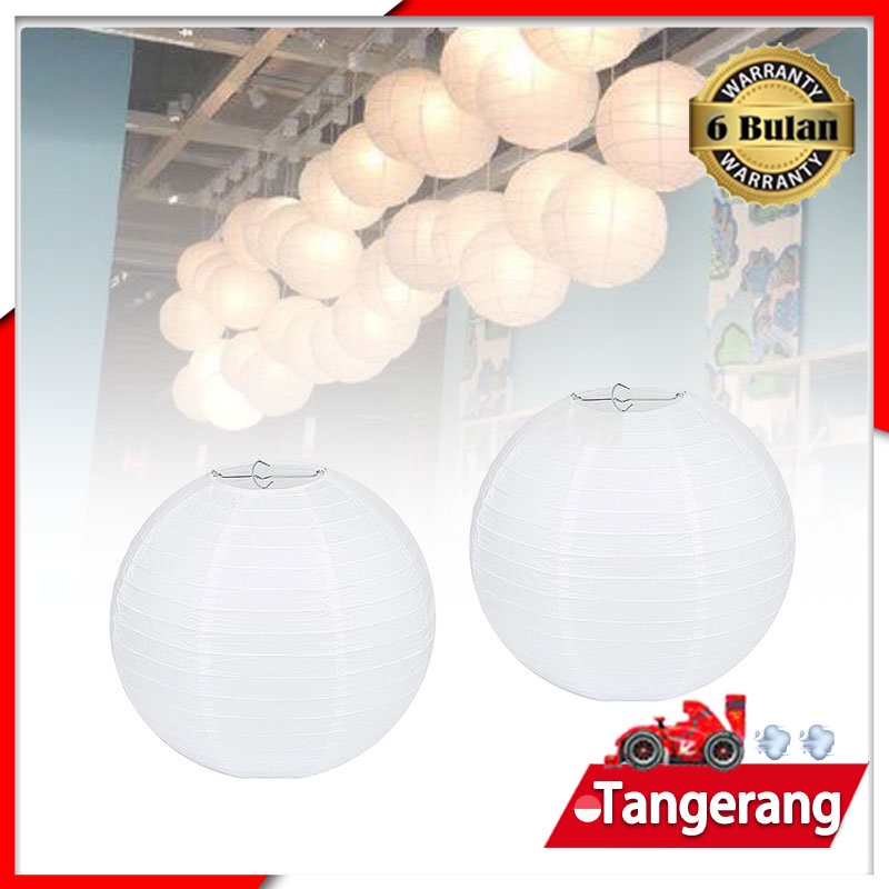 Jual 30cm lampion kertas putih/ Paper Latern/ lampion jepang/ lampu ...