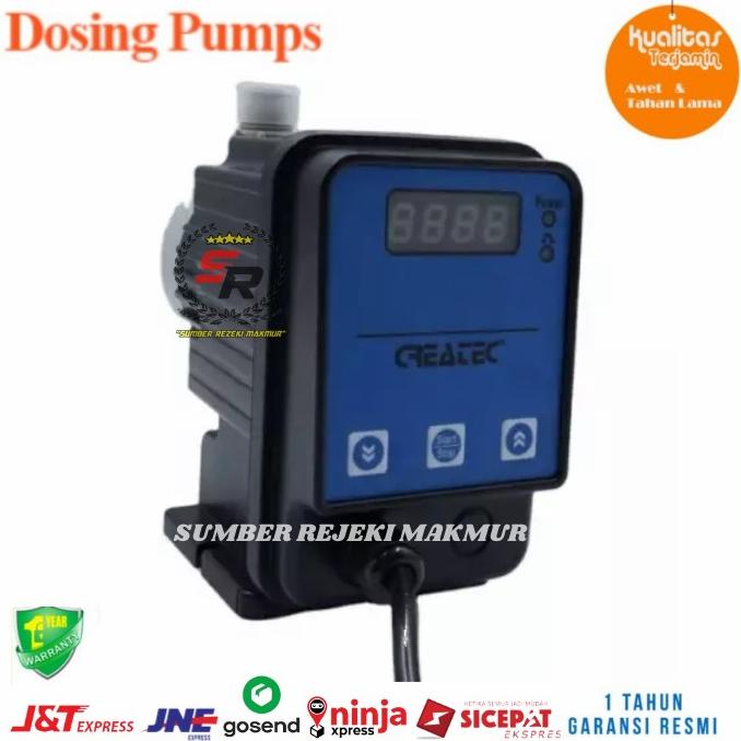 Jual Dosing Pump 4 Lph 7 Bar Createc E0704 7 Dosing Pump 4L/Jam Pompa Kimia | Shopee Indonesia