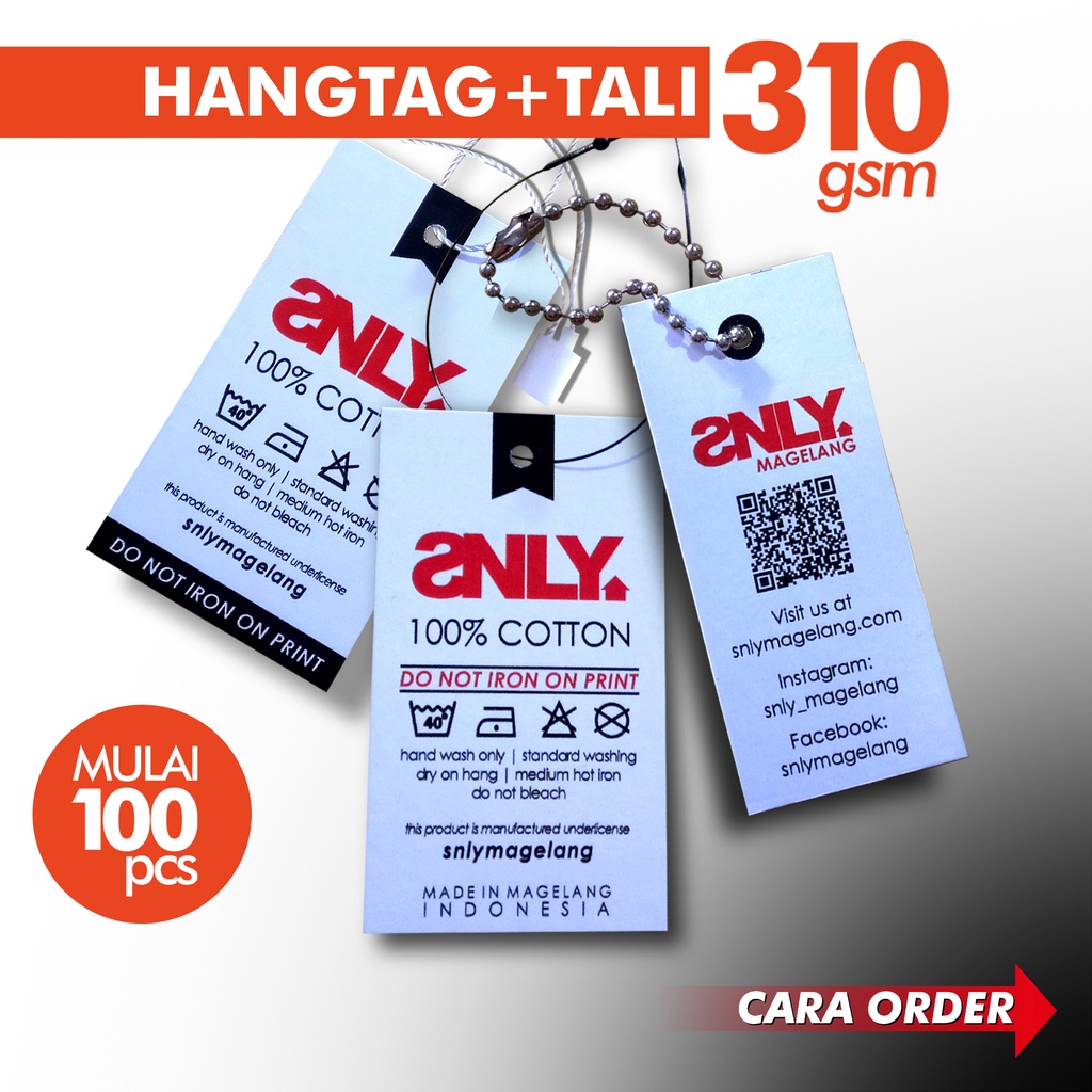 Jual Hang Tag Baju / Hangtag Hijab Artcarton 310gsm | Shopee Indonesia