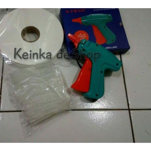 Jual Paket Alat tembak tag gun isinya Pita laundry label penanda cucian ...