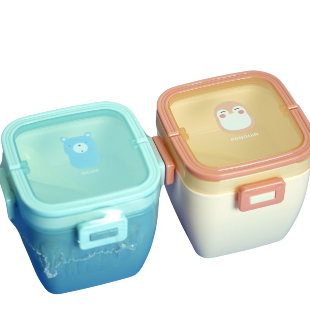 Jual Lunch box Set Kotak bekal makan Anak cewek cowok lucu Model iqix ...