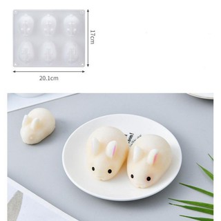 Jual Cetakan Kelinci Bunny silikon pudding coklat fondant Easter bunny ...