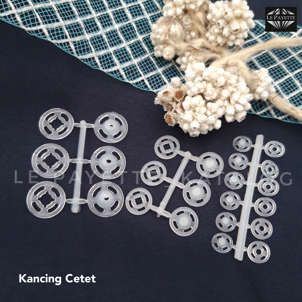 Jual KANCING CETET PLASTIK PUTIH SIZE (8mm,10mm & 12mm) | Shopee Indonesia