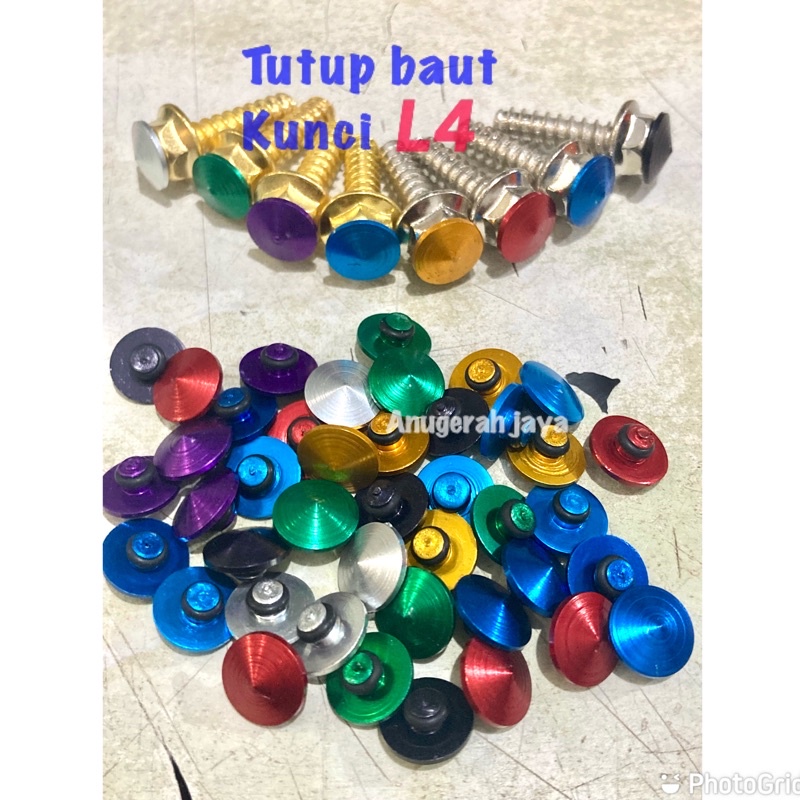 Jual tutup baut kunci L4 alminium kancing baut 270 | Shopee Indonesia