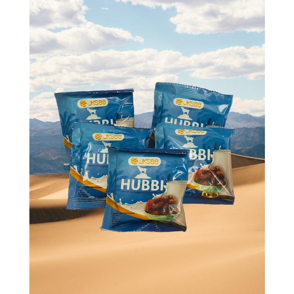 Jual HUBBI JKS88 @5 SACHET / SUSU HUBBI JKS88 / SUSU KAMBING RASA KURMA ...