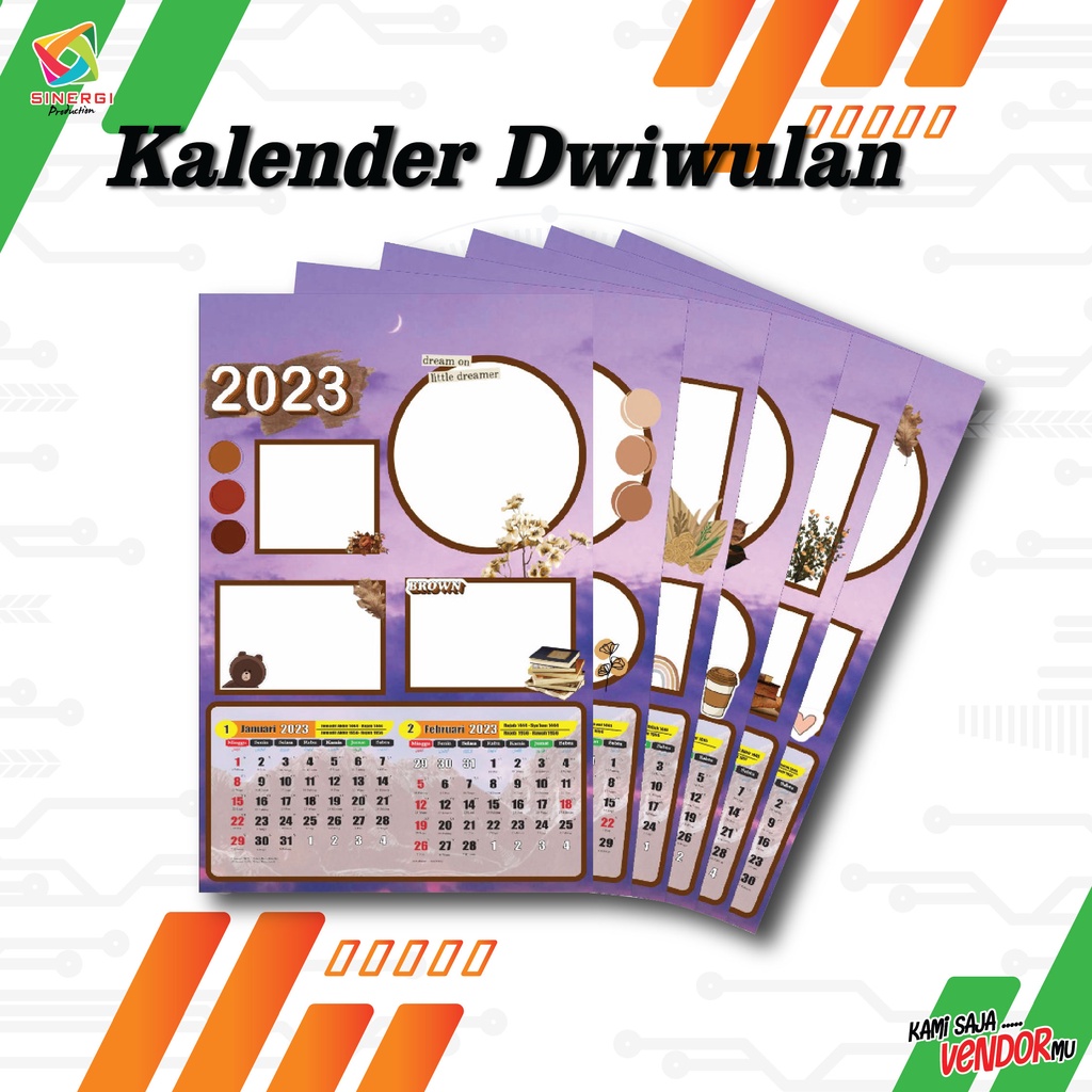 Jual Kalender Dwiwulan Custom Foto Murah | Shopee Indonesia