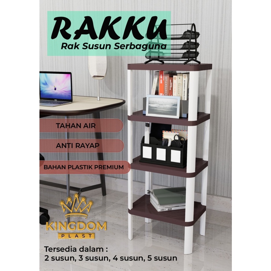 Jual Rak Susun Multifungsi Minimalis KINGDOM RAKKU Rak Serbaguna - 4 ...
