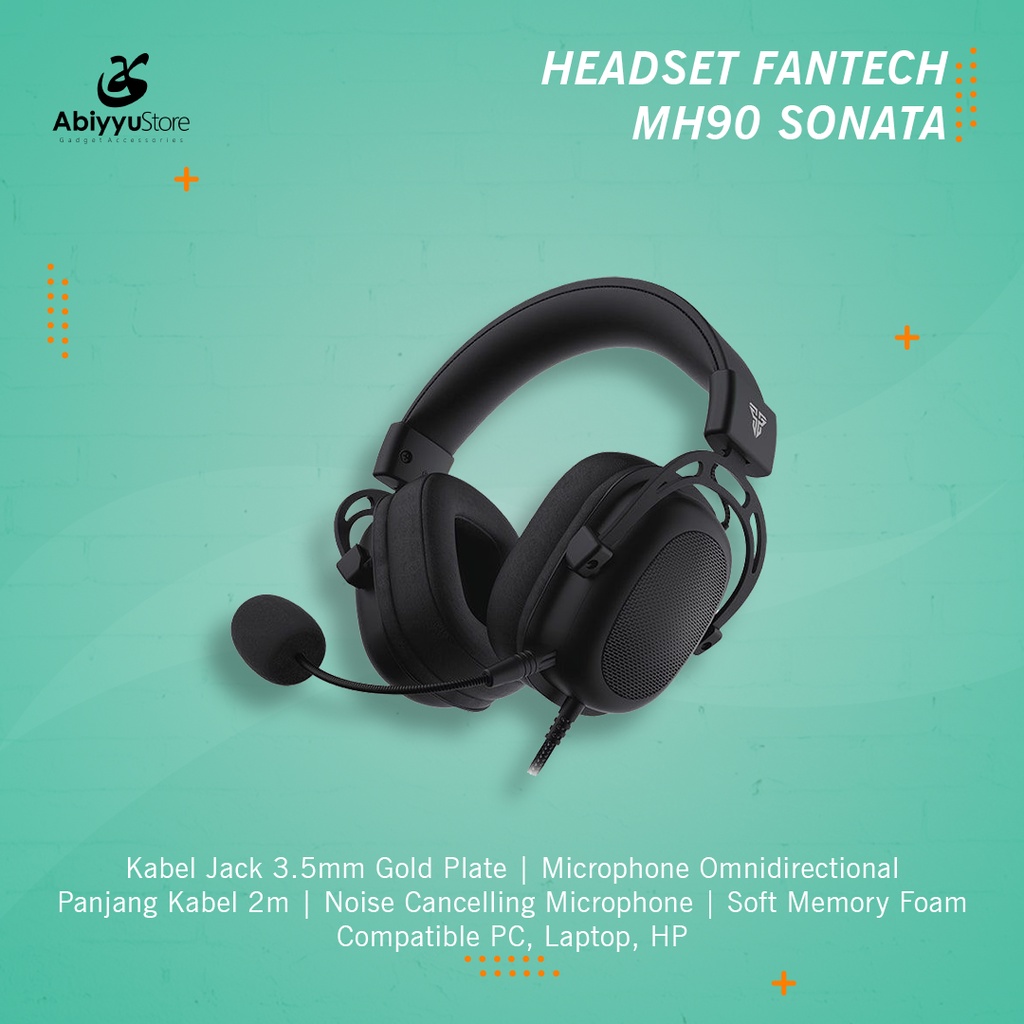 Jual Headset PC Fantech Sonata MH90 Jack 3.5mm Gaming Headphone Komputer Laptop HP | Shopee ...