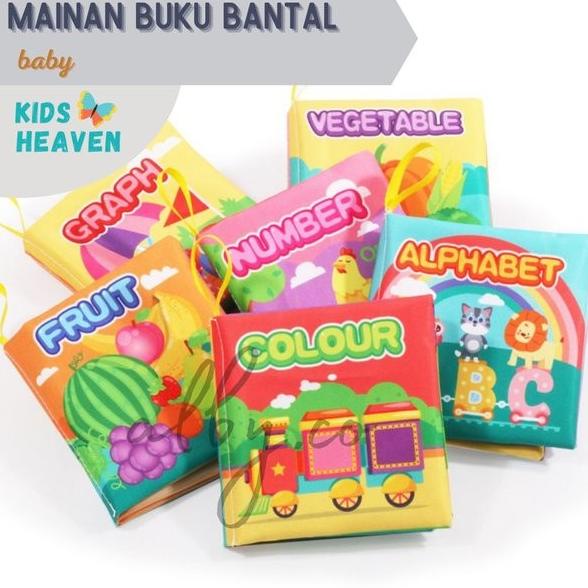 Jual KIDS HEAVEN - Gambar Buku Bantal bayi Soft Book Cloth Book buku ...
