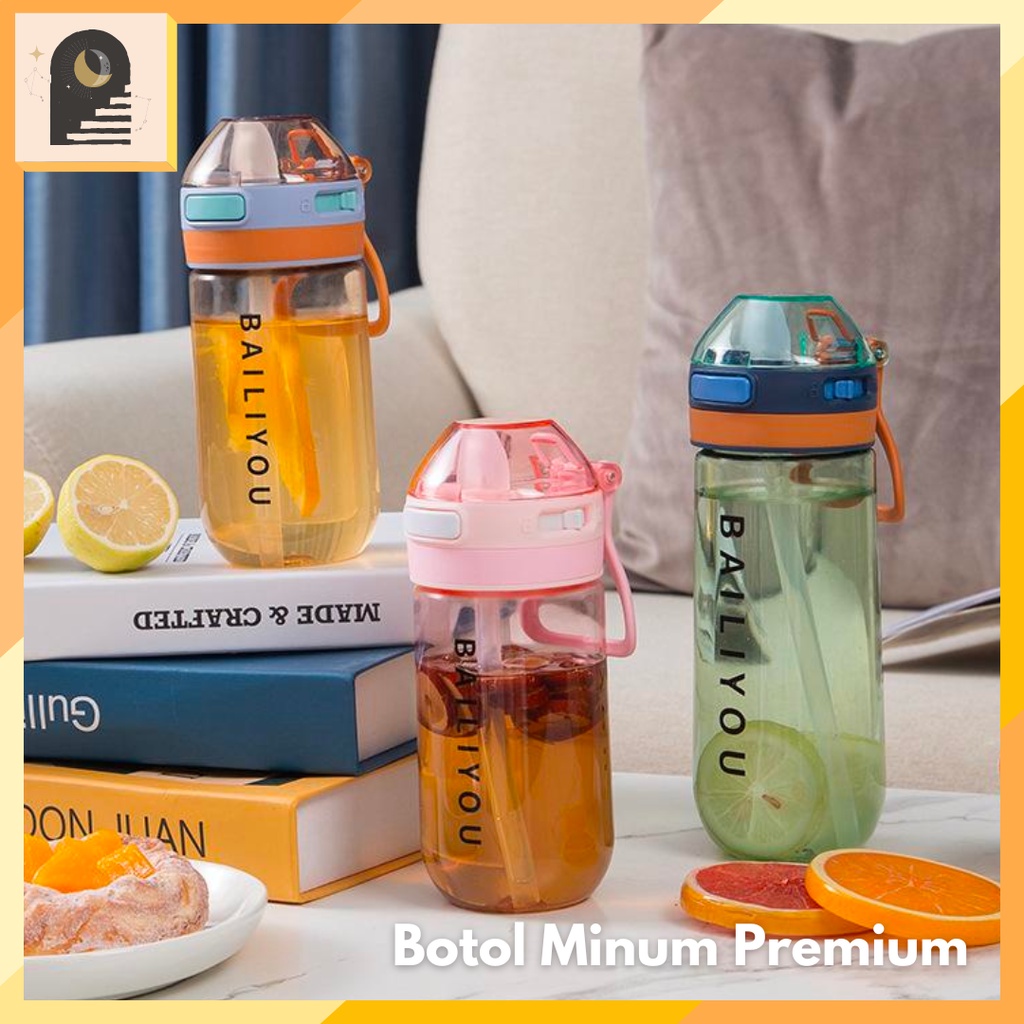 Jual Either.id - Botol Minum Portable Baliyou BPA Free Botol Olahraga Kantor Sekolah 500ml 650ml ...