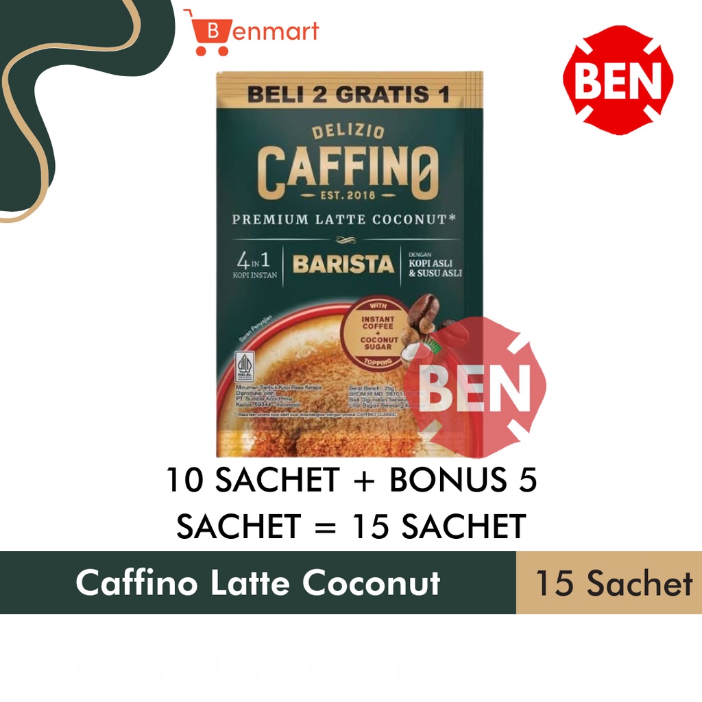 Jual Delizio Caffino Barista PREMIUM LATTE COCONUT 1 Renceng Kelapa ...