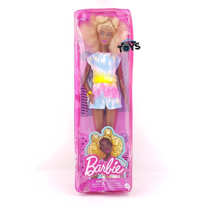 Jual Barbie Fashionistas Doll 180 Tall Blonde Afro With Side Puffs ...