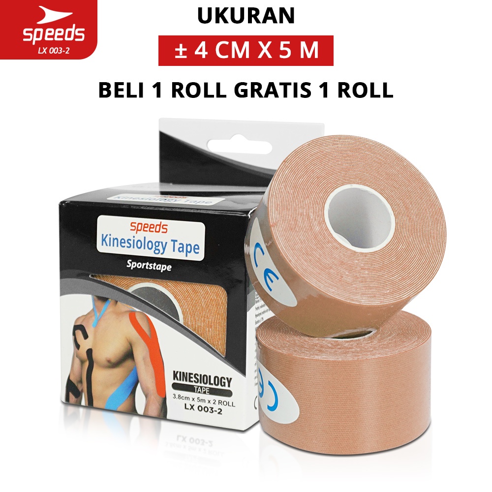 Jual SPEEDS Kanesio Tape / Tapping / Kinesiology Tape 4cm x 5m Therapy ...