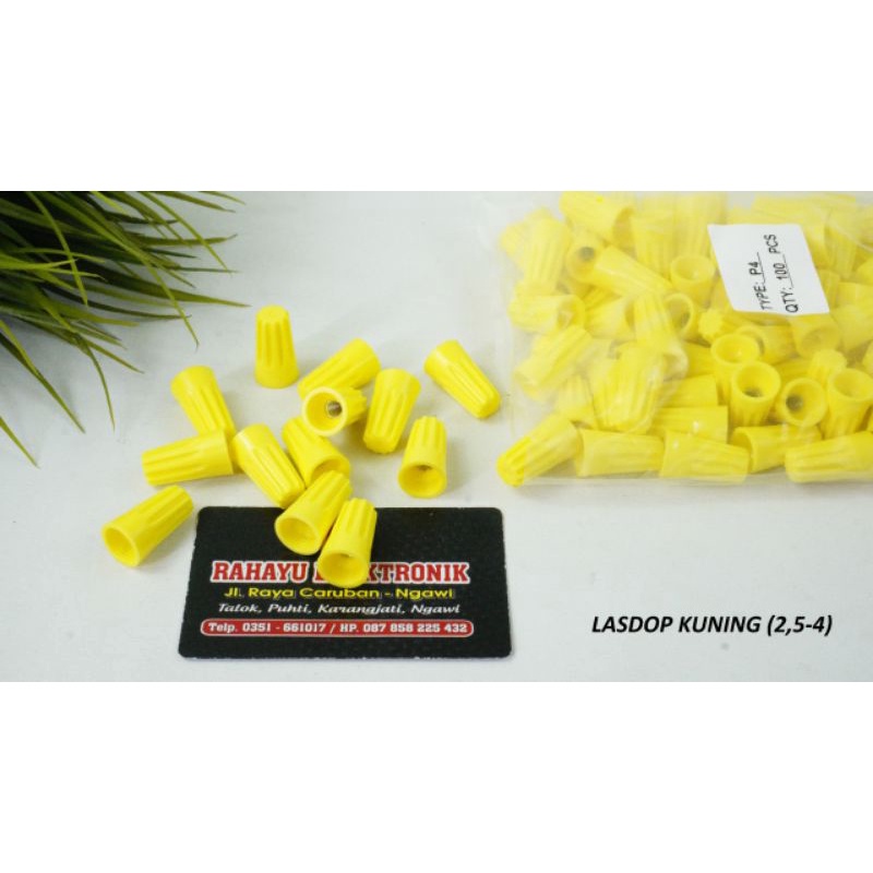 Jual Lasdop P-4 kuning 2.5-4mm LAS DOP KABEL / PENUTUP KABEL PUTAR ...