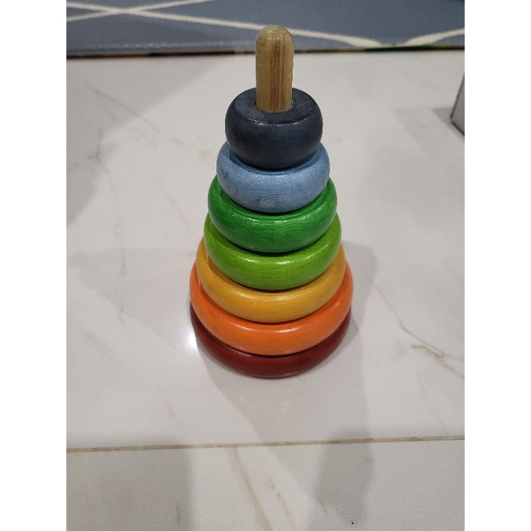 Jual PRELOVED LETTERINPINE STACKING TOWER CLASSIC / STACK / SUSUN BALOK ...