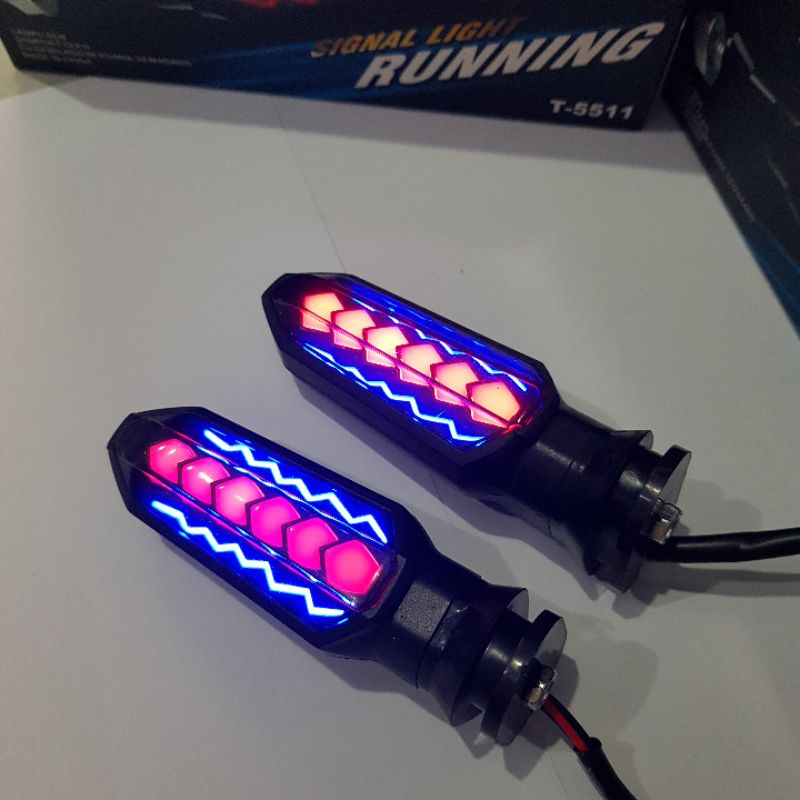 Jual LAMPU SEN MOTOR LED RUNNING UNIVERSAL LAMPU SEIN VIXION CB150 ...