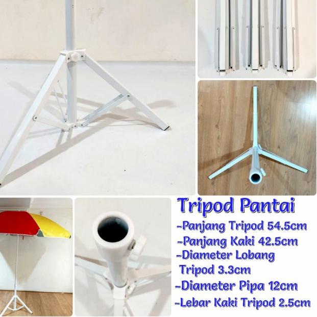 Jual kaki tripod payung pantai ukuran Besar dan ukuran kecil - 2.3cm ...