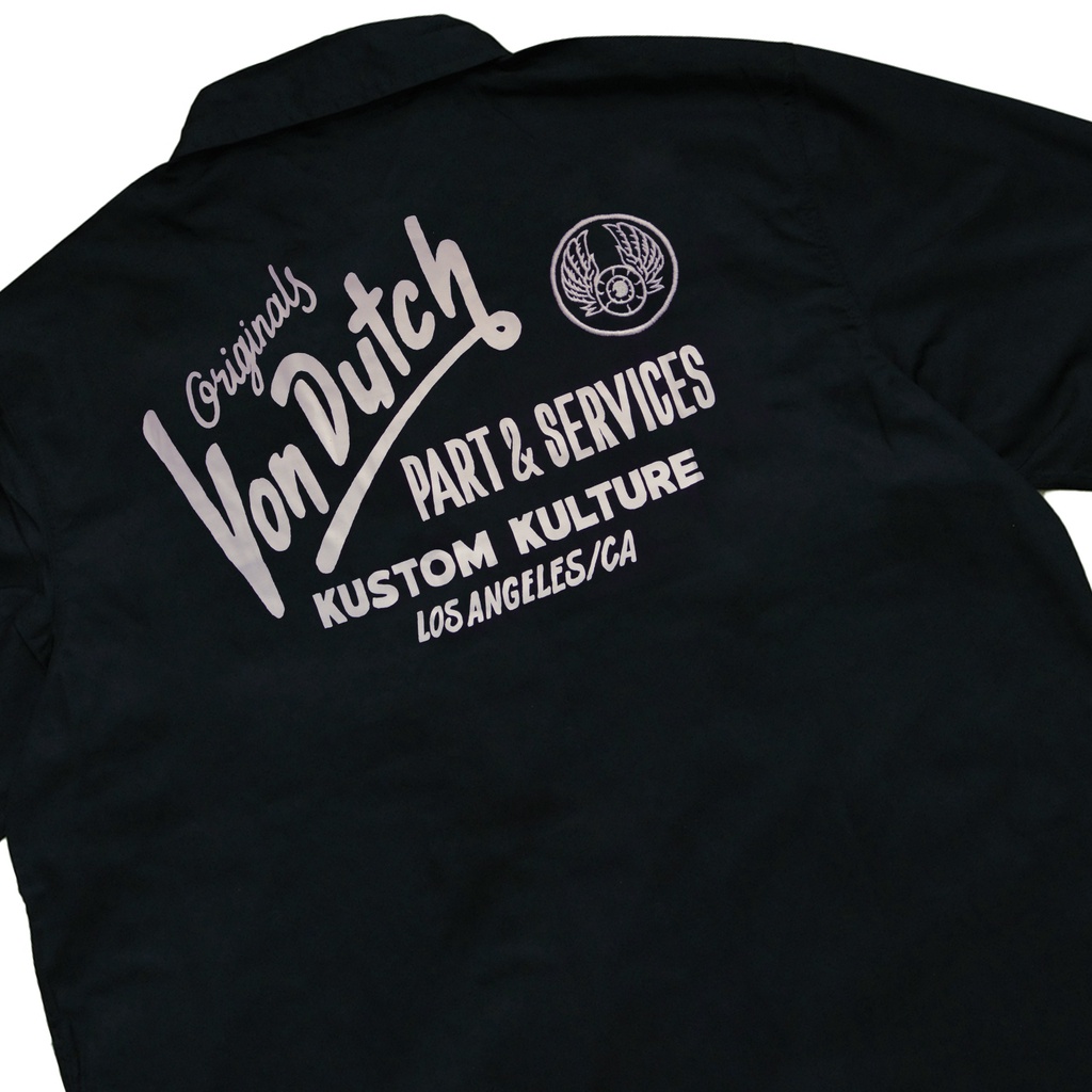 Jual Von Dutch Workshirt 0837 Black | Shopee Indonesia