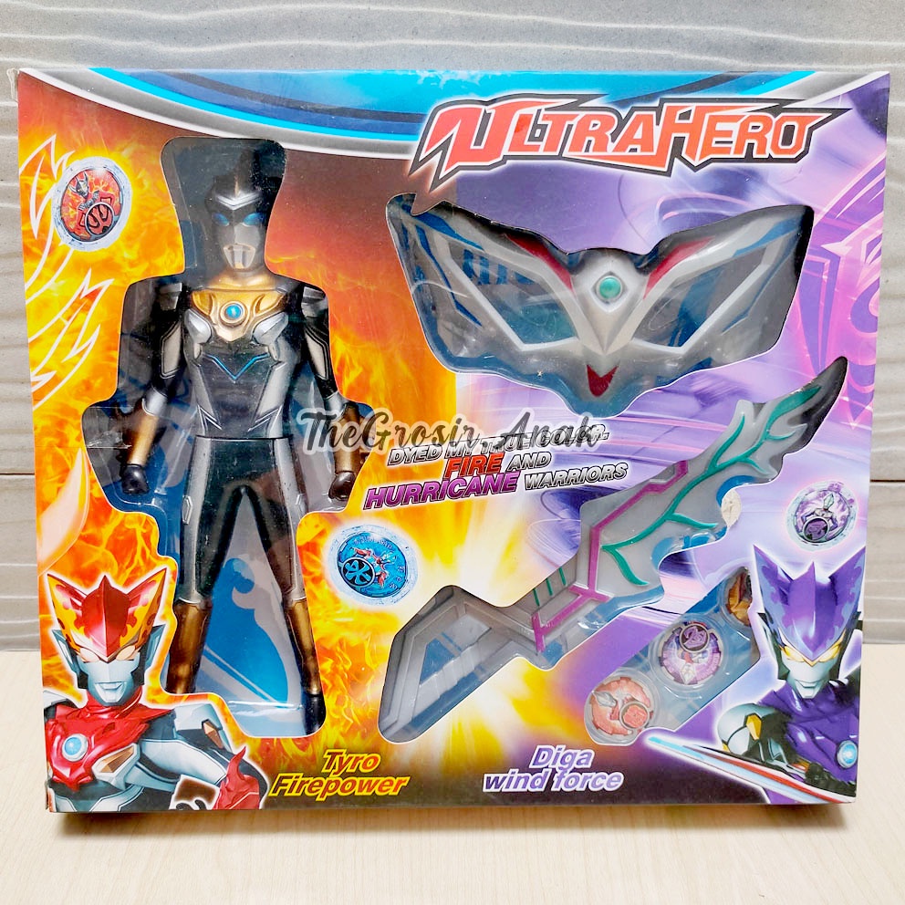 Jual TGA Ultrahero Set Mainan Pedang Topeng Robot Action Figure ...