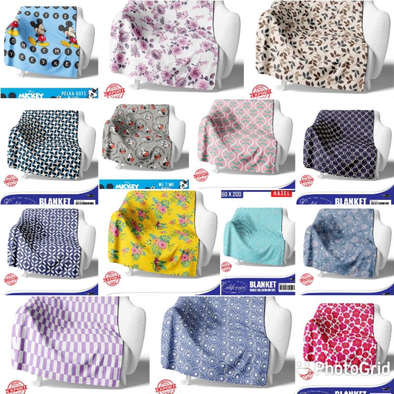 Jual HS SELIMUT CALIFORNIA 160X200 OPHELIA, CAMI, PLAID, DOTTY, LOVY ...