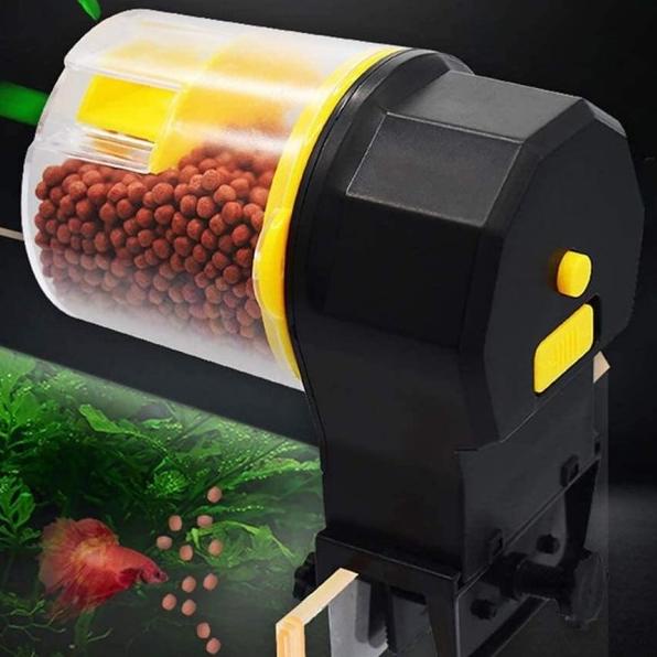 Jual Dispenser Makanan Ikan Otomatis Aquarium Automatic Fish Food ...