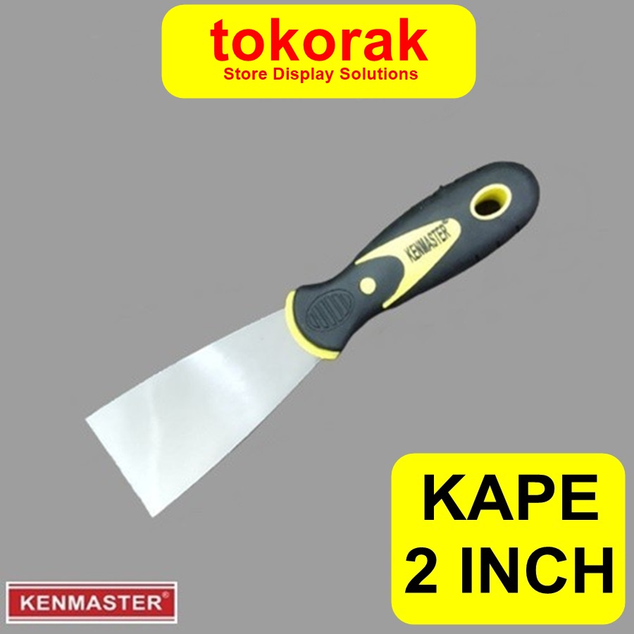 Jual KENMASTER KAPE 2 INCH STAINLESS GAGANG KARET - SCRAP PUTTY KNIFE ...
