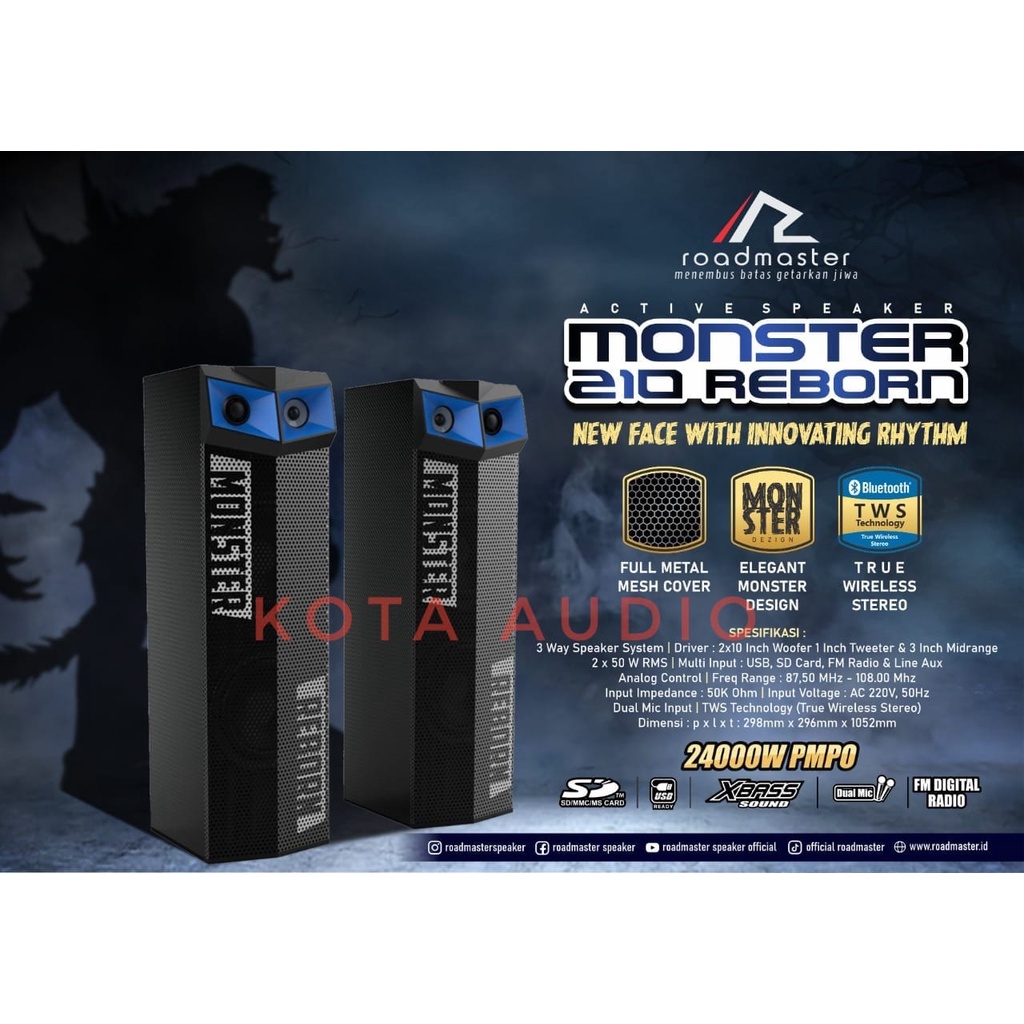 Jual SPEAKER AKTIF ROADMASTER MONSTER 210 REBORN MONSTER210 | Shopee ...