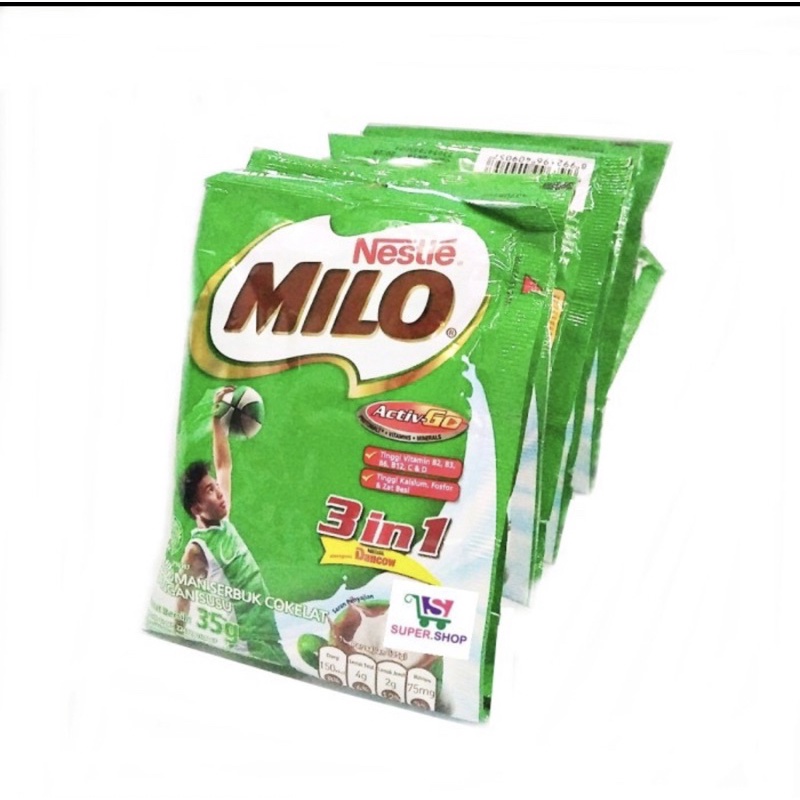 Jual Milo 3 in 1 renceng isi 10 sachet / renteng 3in1 | Shopee Indonesia