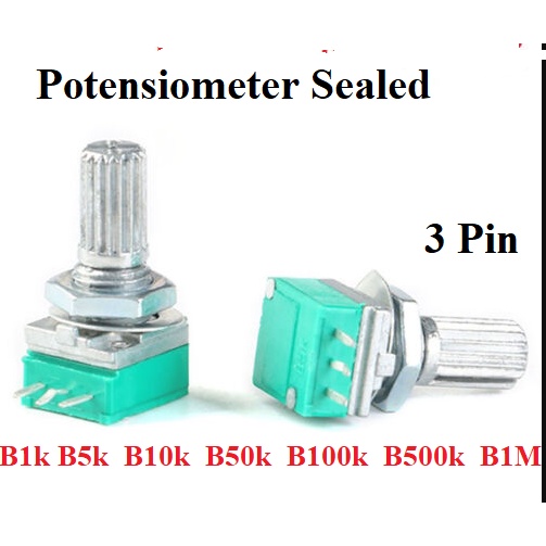 Jual Potensiometer potensio Sealed Potentiomete mono Linier RK097N 3 ...