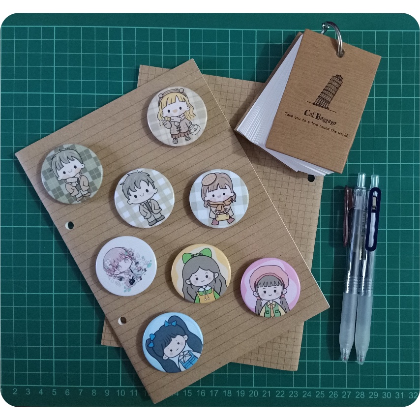 Jual Pin Bros Peniti & Gantungan Kunci Gambar Lucu Aesthetic uk. 4,4 cm ...