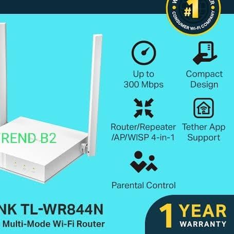 Jual TPLink WR844N Router wifi / TP Link WR 844n Wifi extender AP WISP ...