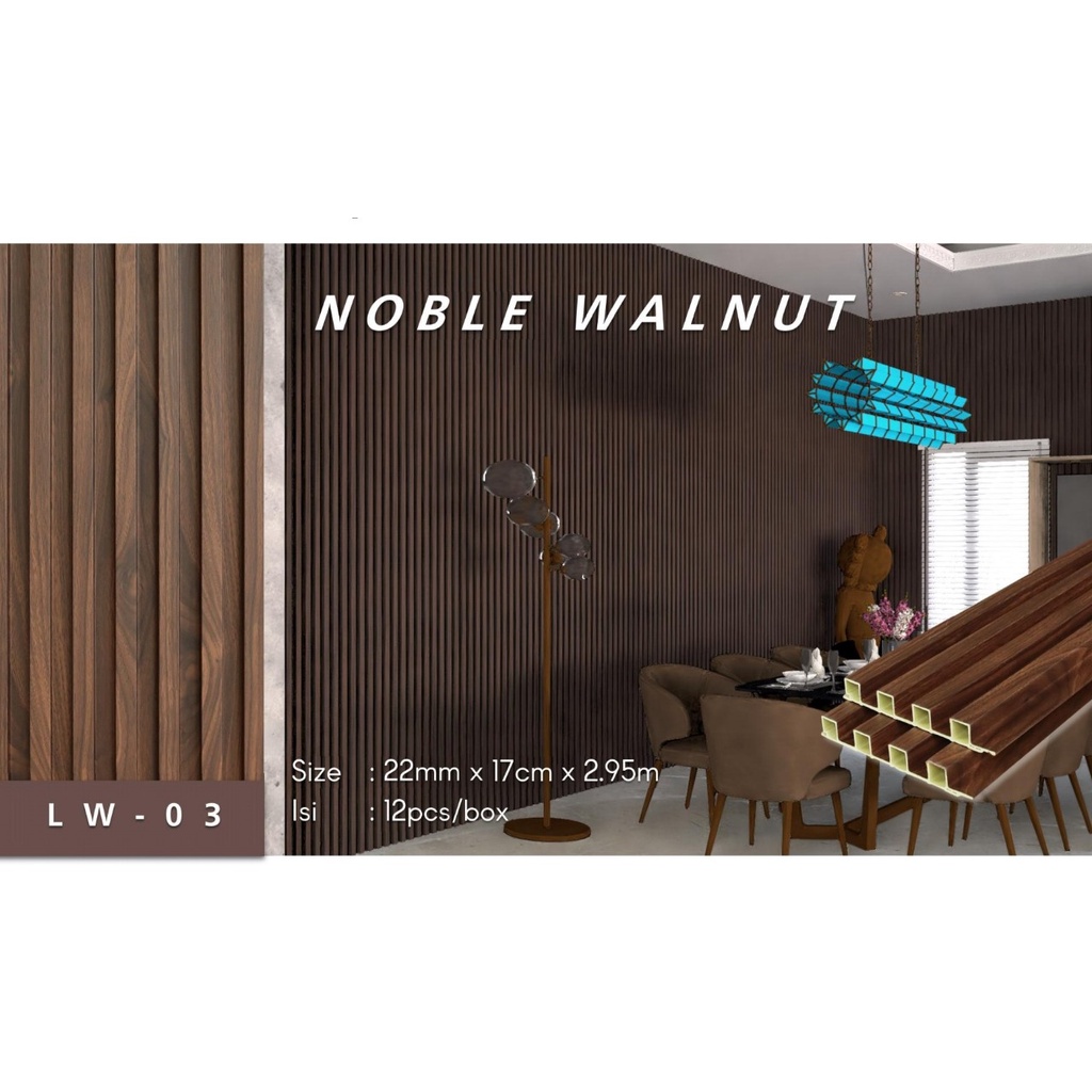 Jual Wallpanel LAIV PVC Dinding / Kisi Kisi Wall Panel / WPC Dinding Kayu | Shopee Indonesia